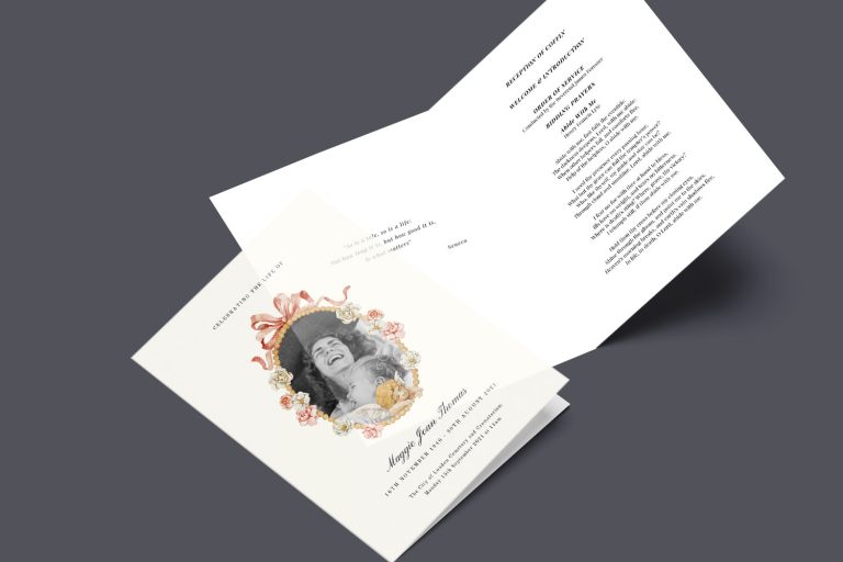 Funeral Order of Service Templates with Photos: What to Consider ...