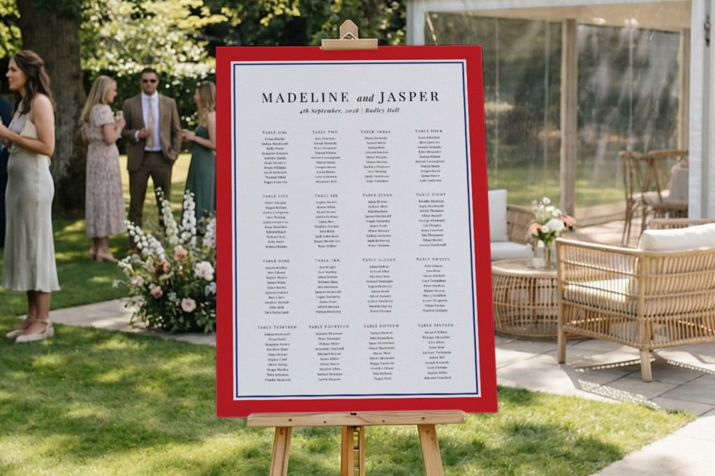 What to Put on a Wedding Table Plan: Names, Titles & Layout Best ...