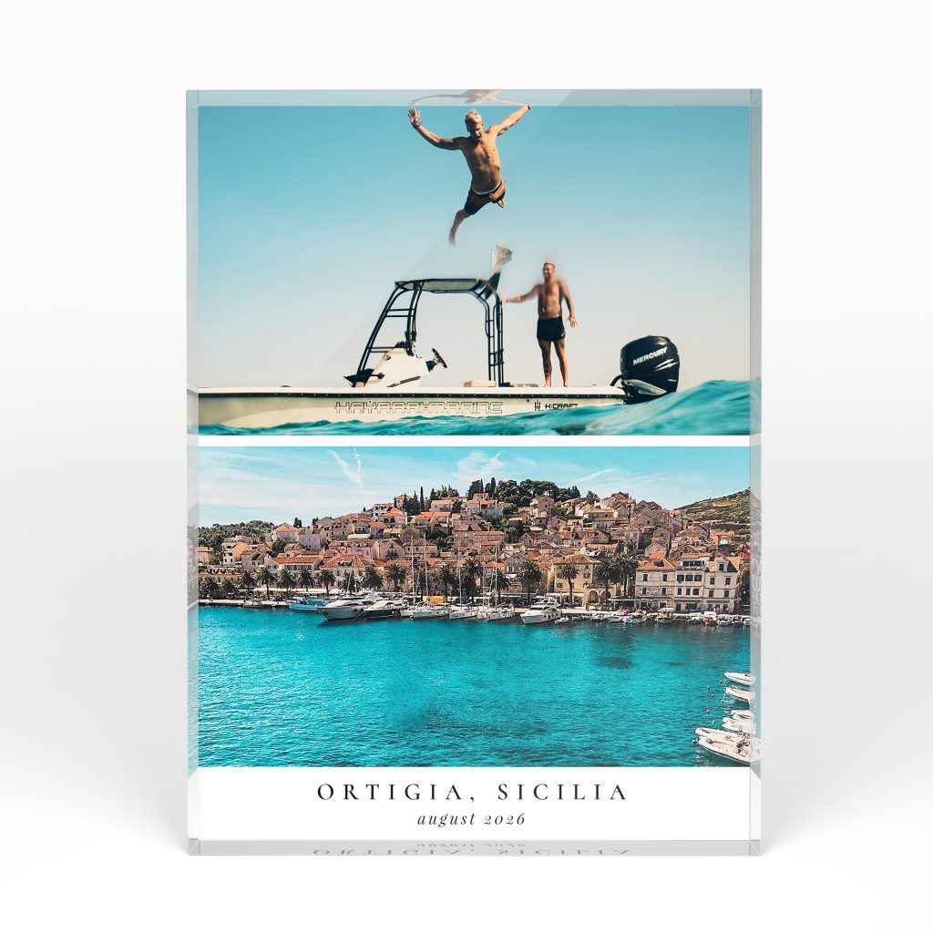 Holiday Duet in Acrylic Photo Blocks