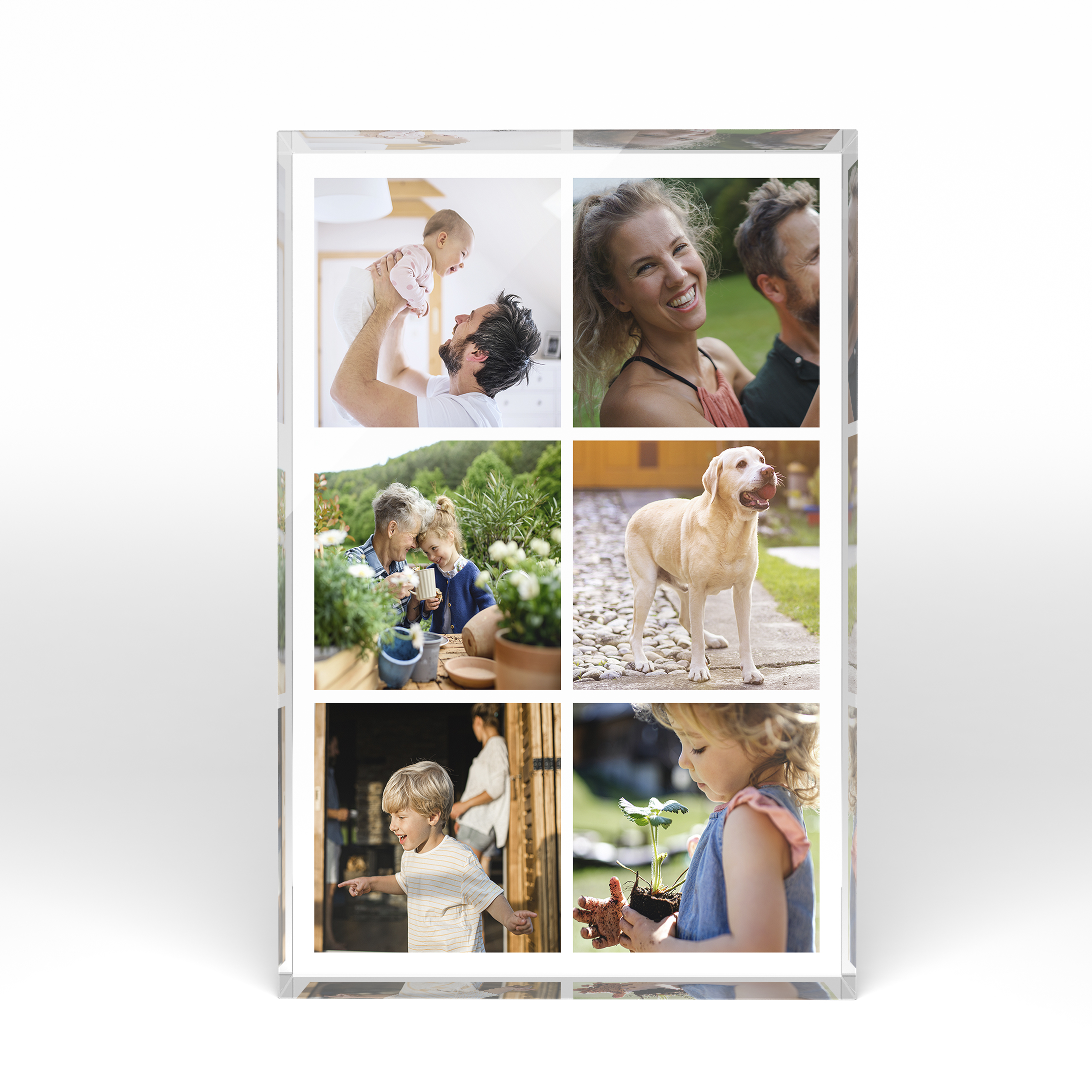 Friends Collage in Acrylic Photo Blocks