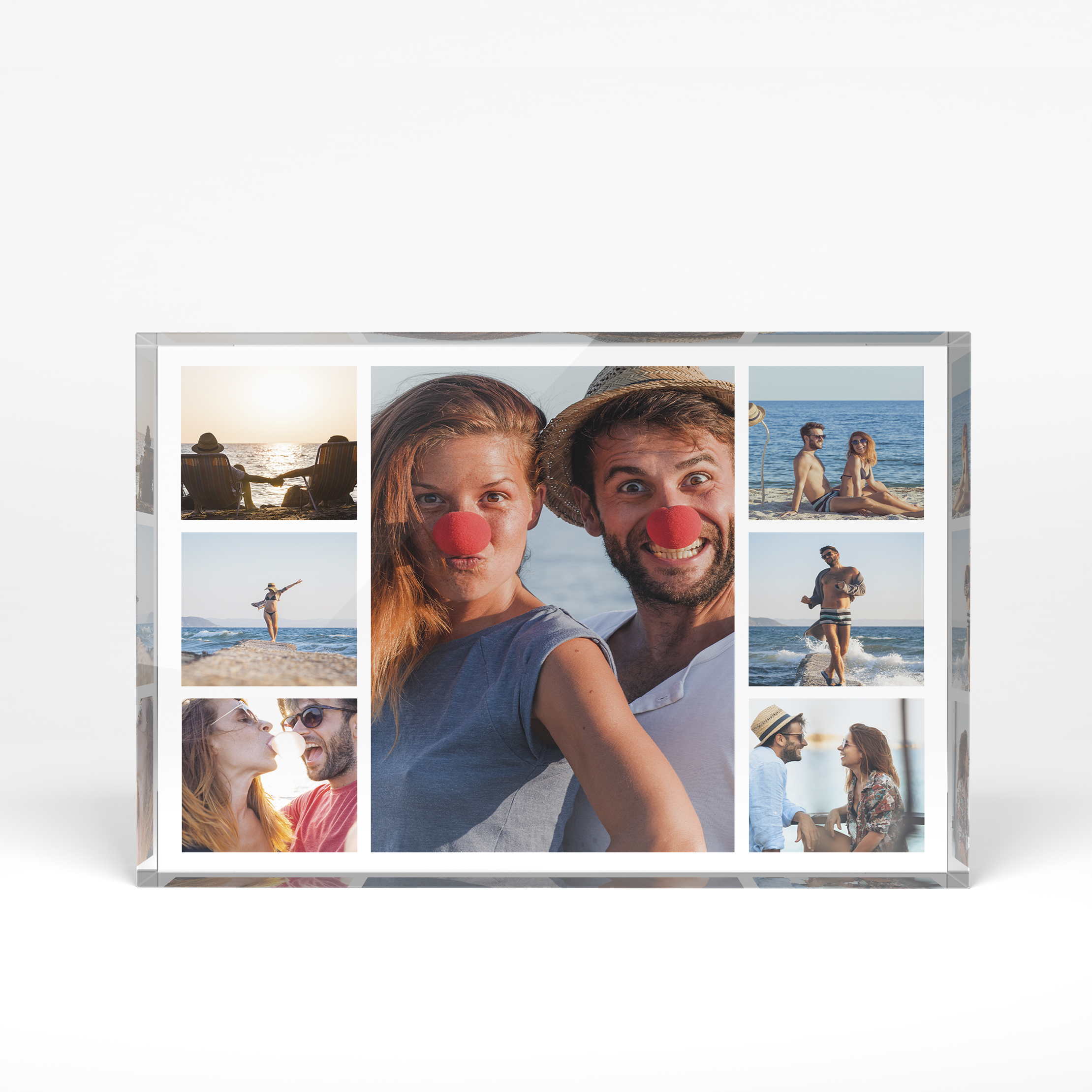 Love Collage in Acrylic Photo Blocks