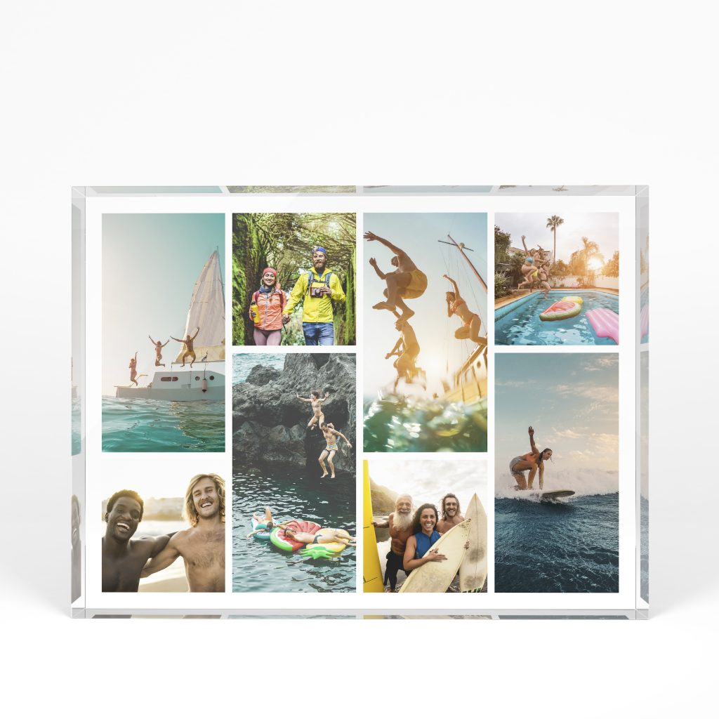 Shutter Montage in Acrylic Photo Blocks