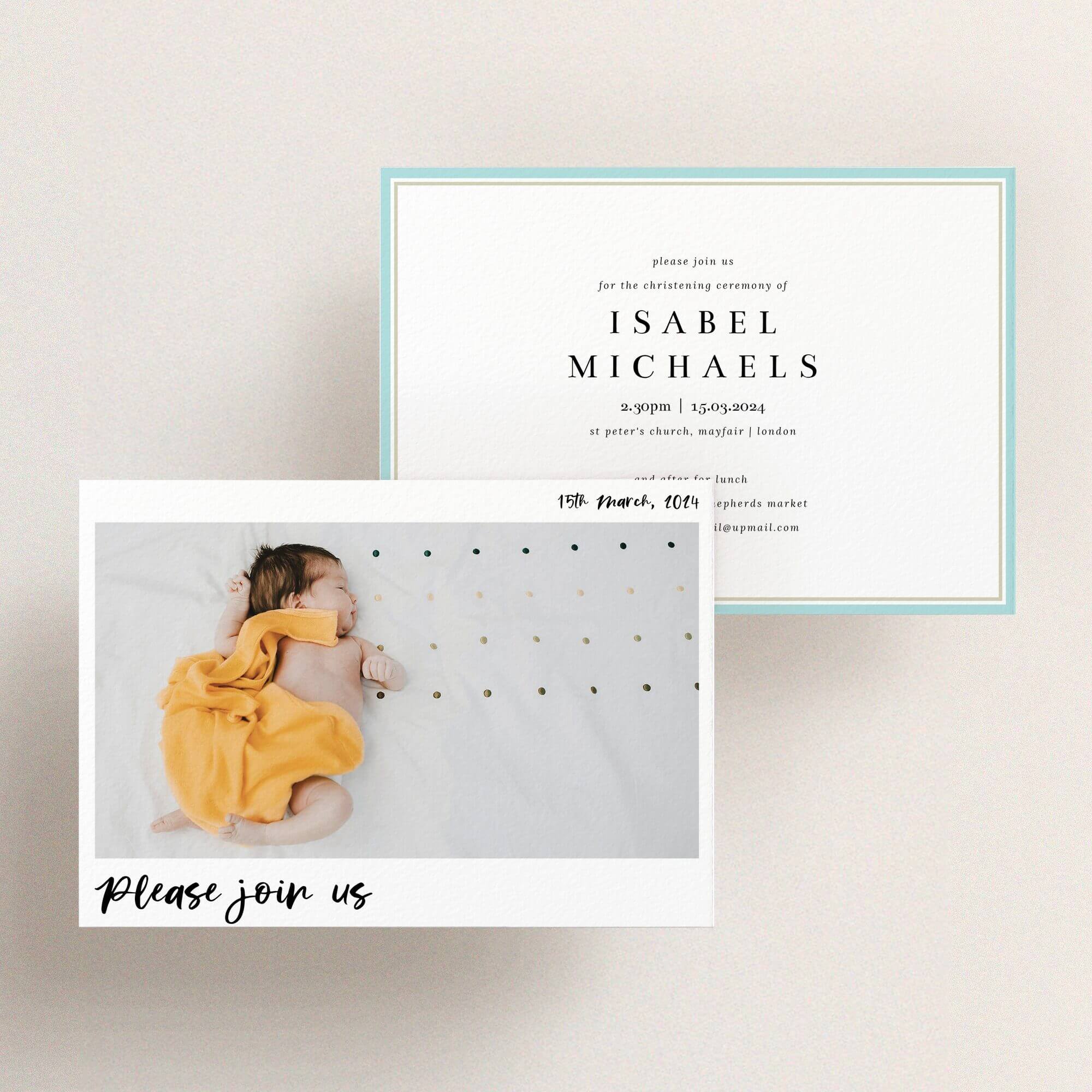 Marker Invite in Christening Invitations