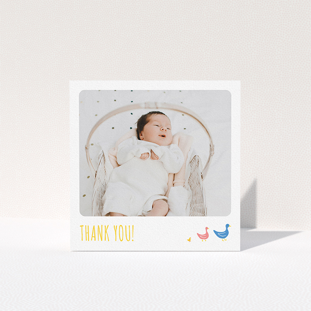 Family of Ducks in Christening Thank You Cards