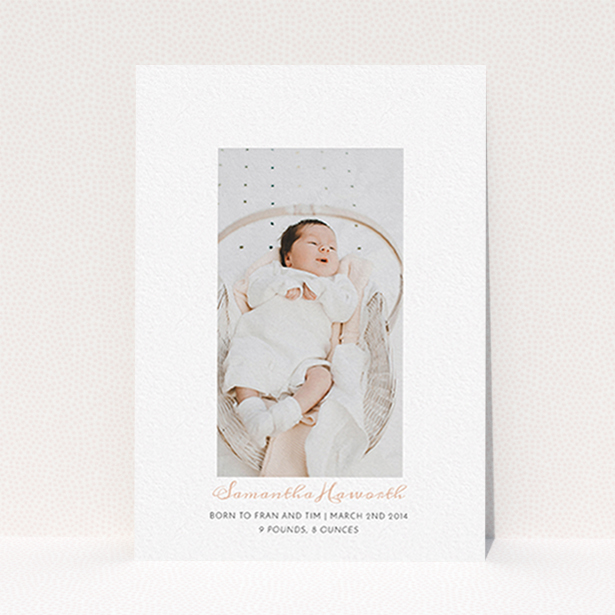 Floating there in Birth Announcement Cards