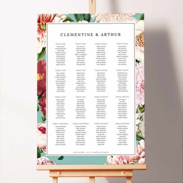 Wedding Table Plans - Utterly Printable