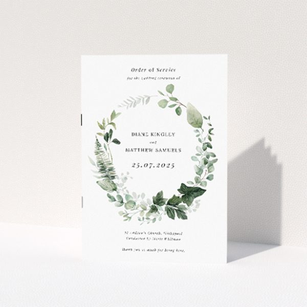 Order of Service for Weddings | Multiple Pages | Utterly Printable