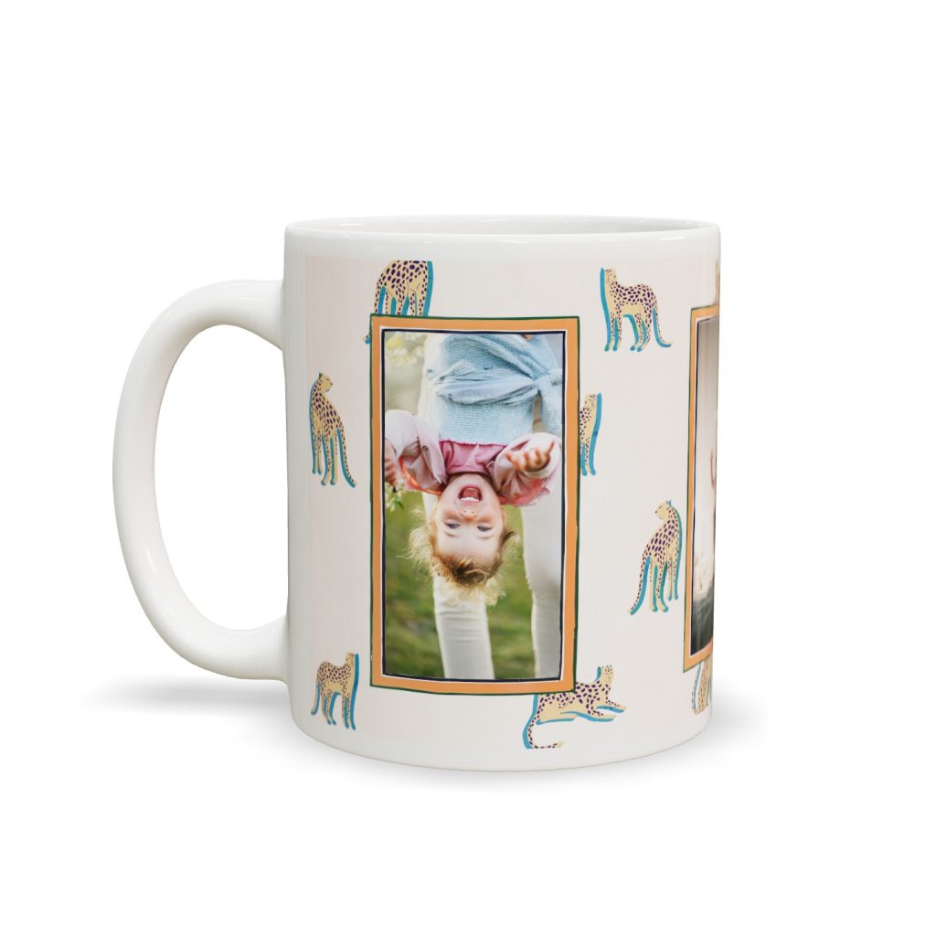 Cheetah Frames in Personalised Mugs