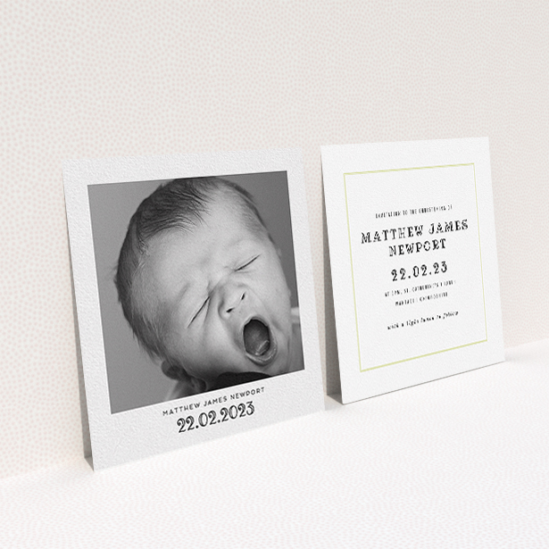 Ornate Date in Christening Invitations