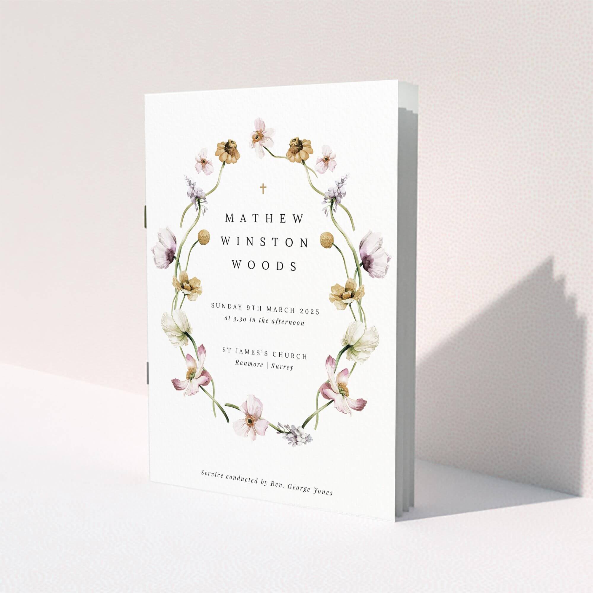 Christening Order of Service - Utterly Printable