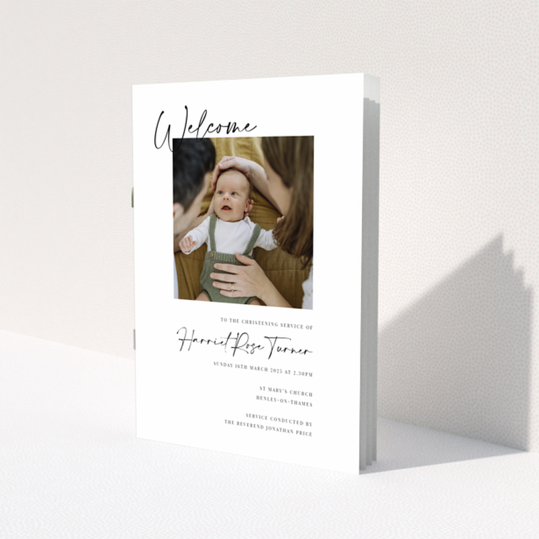 Welcome Script in Christening Order of Service