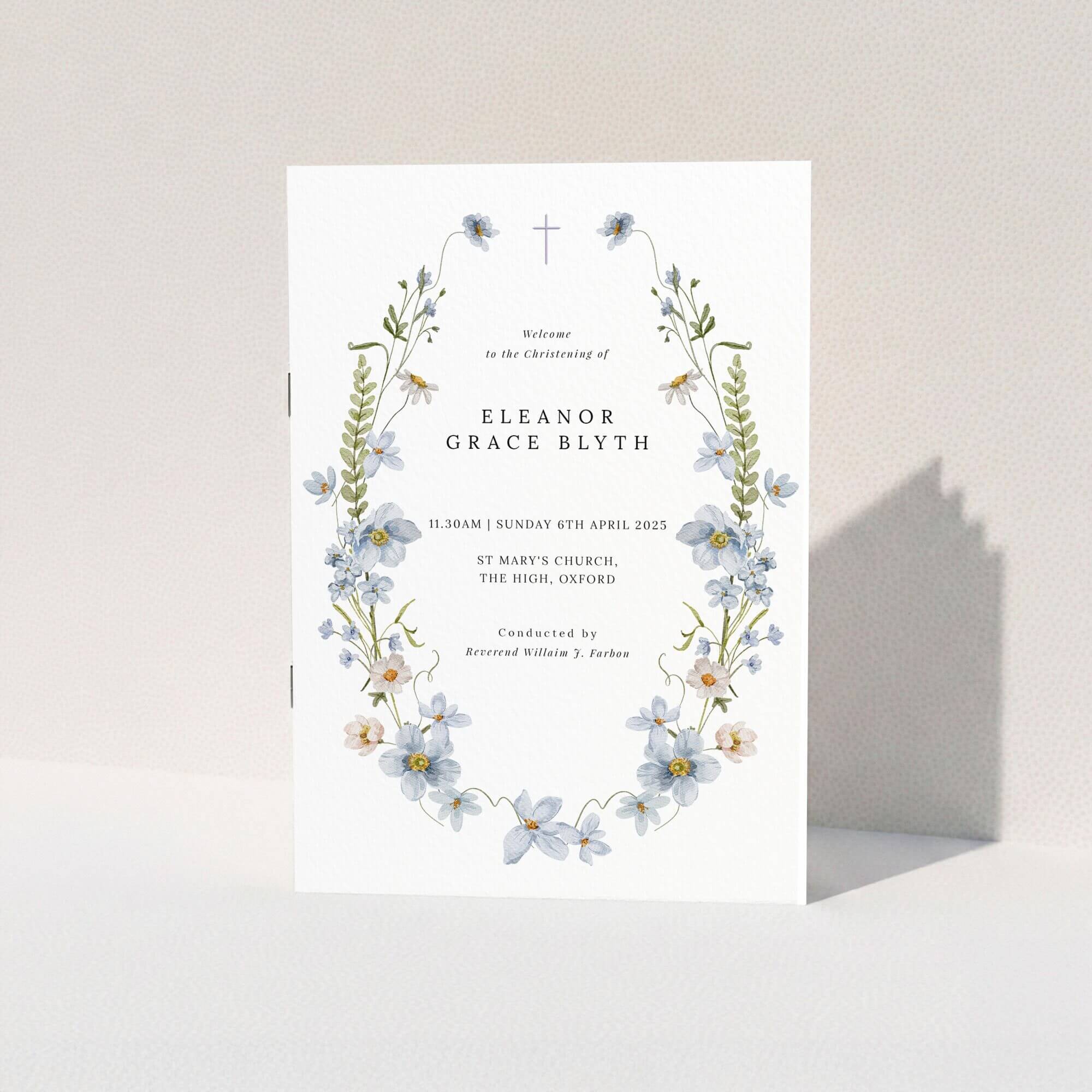 Christening Order of Service - Utterly Printable