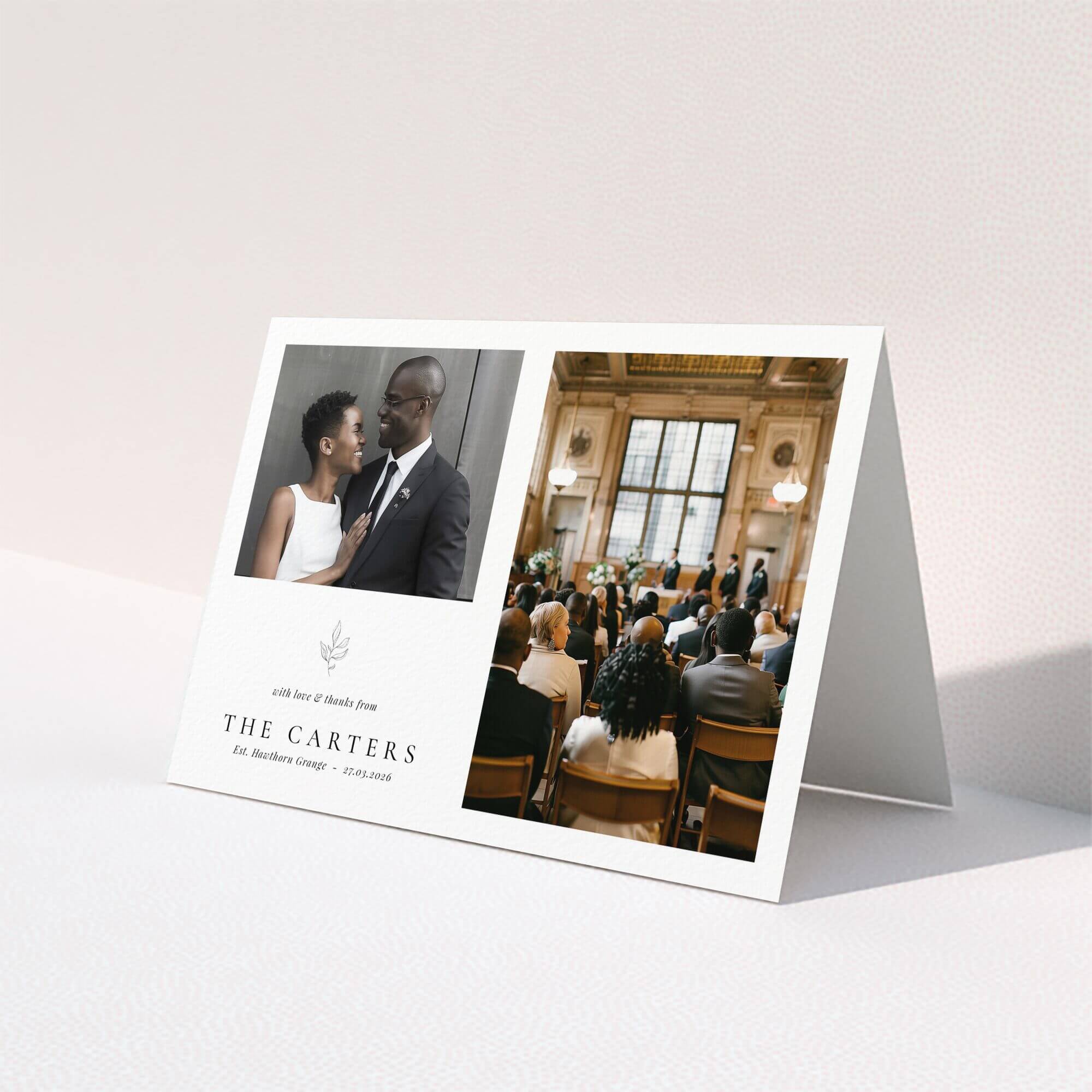 Classical Elegance in Wedding Thank You Cards