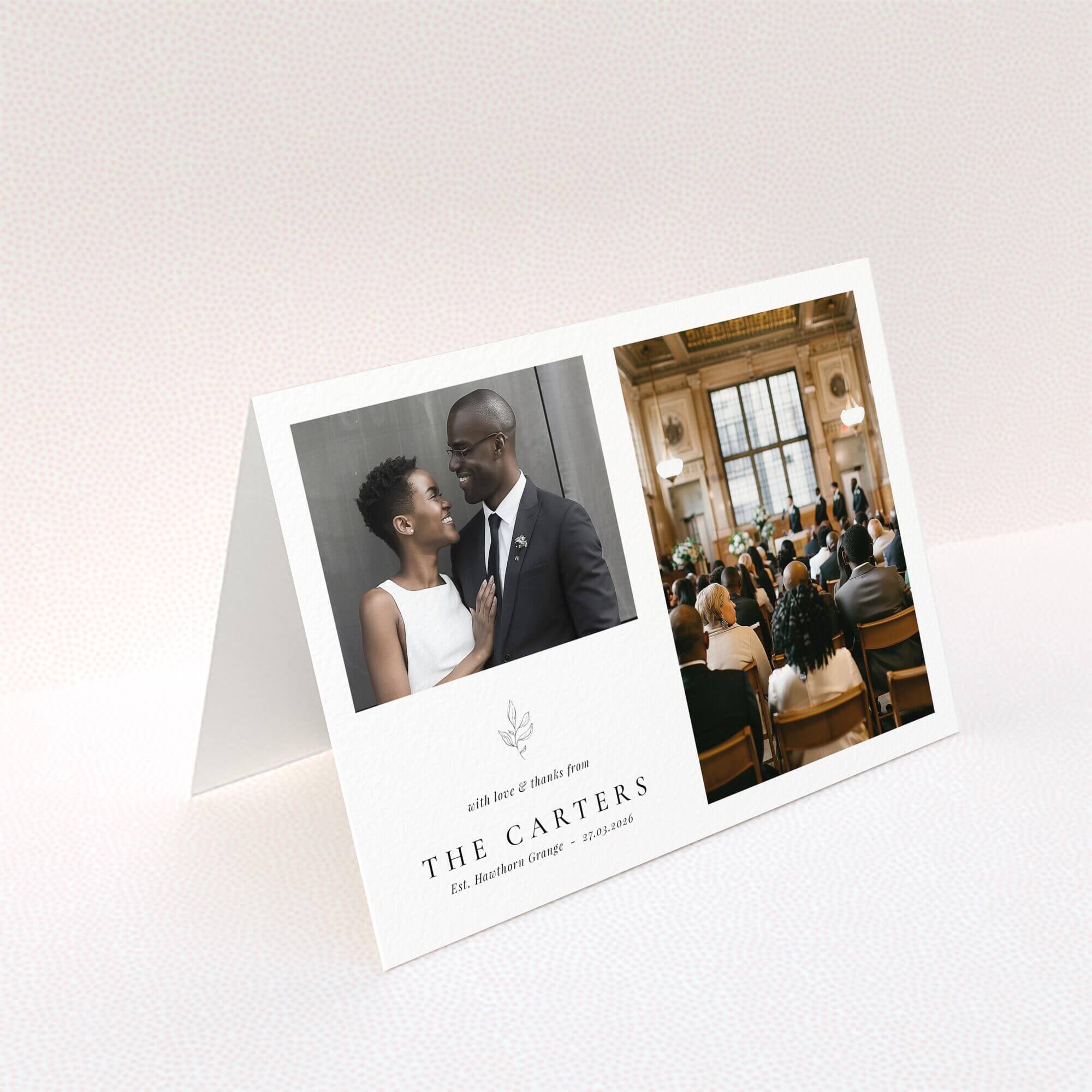 Classical Elegance in Wedding Thank You Cards