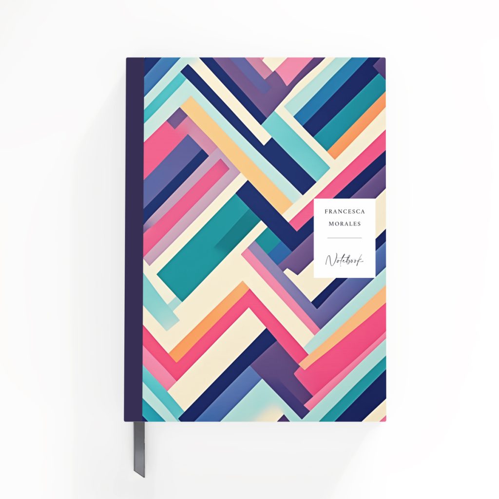 Colourful Chevron in Personalised Notebooks