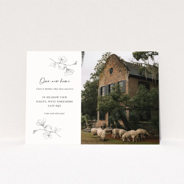 Country Bloom in Change of Address cards