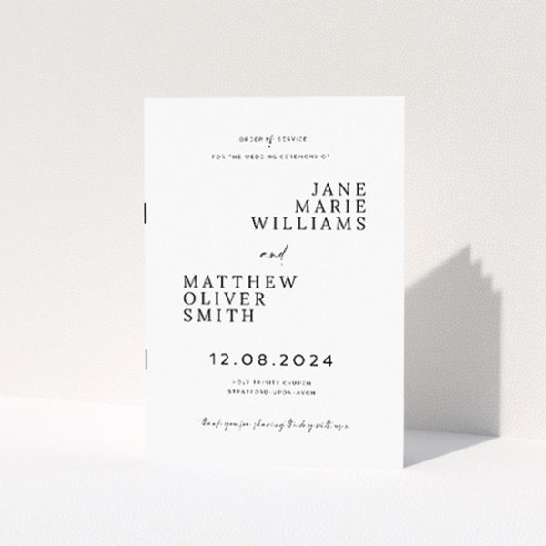 Criss Cross in Personalised Wedding Invitation Cards