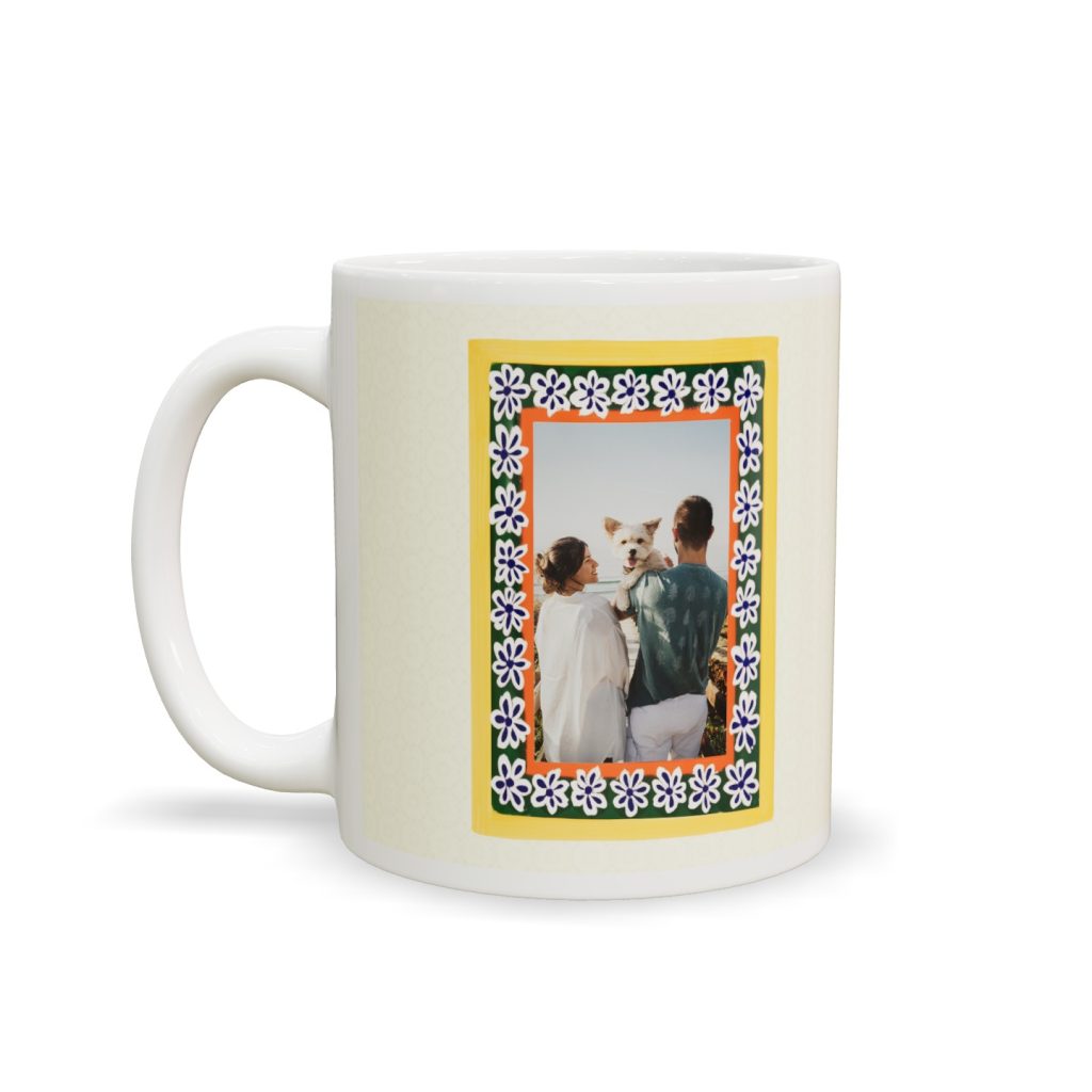 Daisy Delight Frame in Personalised Mugs