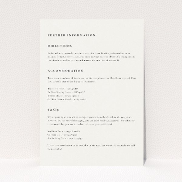 Daylight Script in Wedding Order of Service