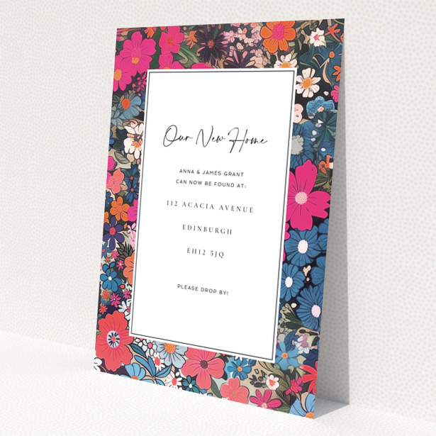 Floral Borders in Change of Address cards