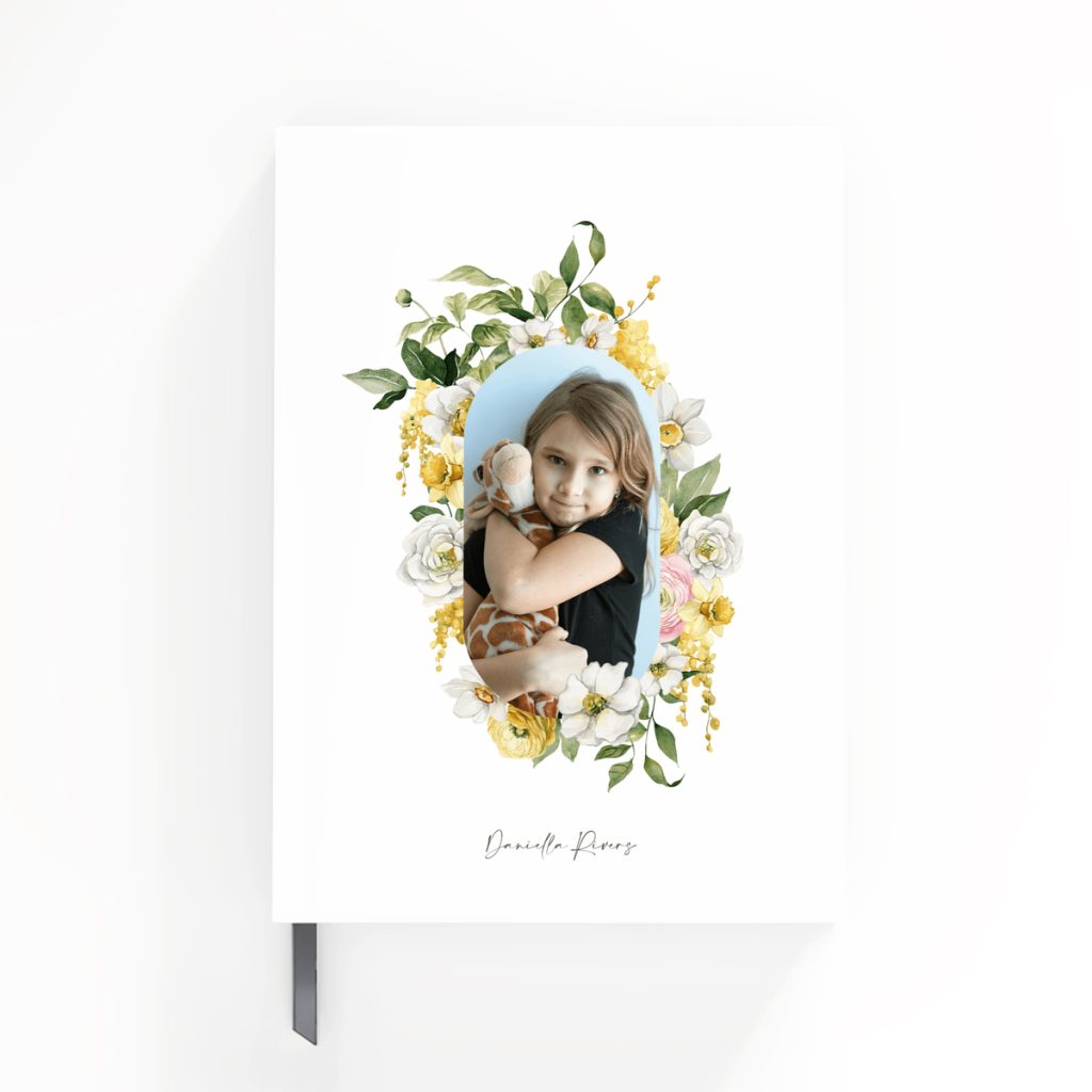 Floral Portrait in Personalised Notebooks
