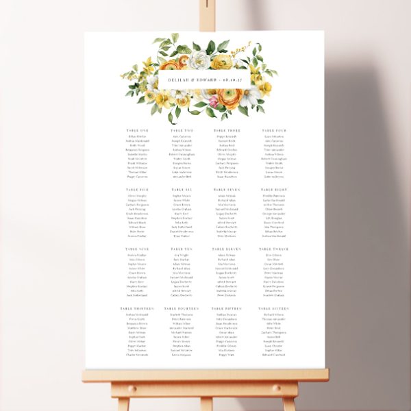 Wedding Table Plans - Utterly Printable
