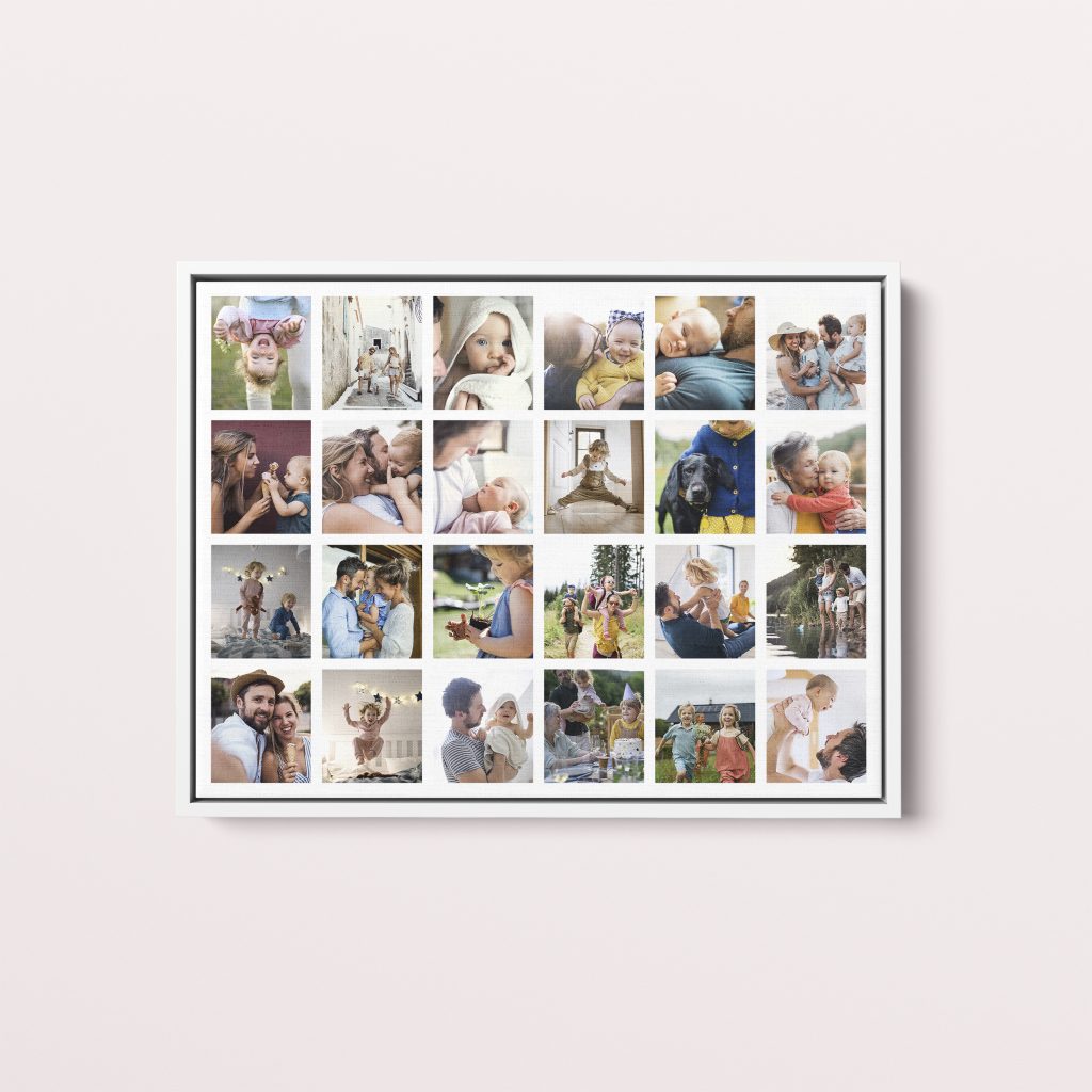 Collage of Memories in Framed Canvases