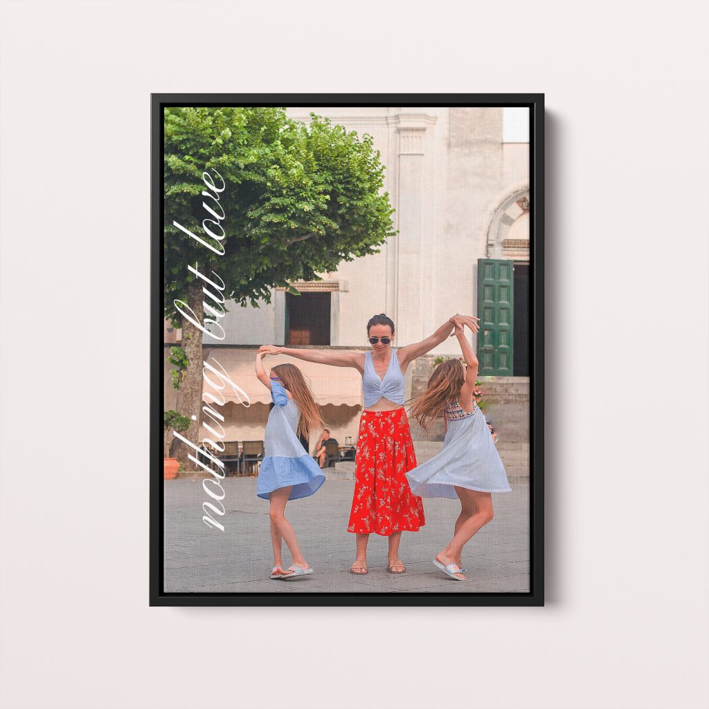 Nurturing Moments in Framed Canvases