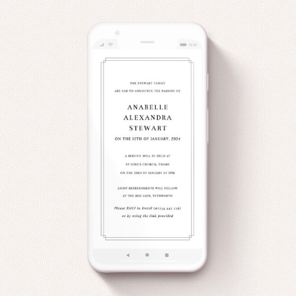 Funeral Announcements for WhatsApp & Text Message | Utterly Printable