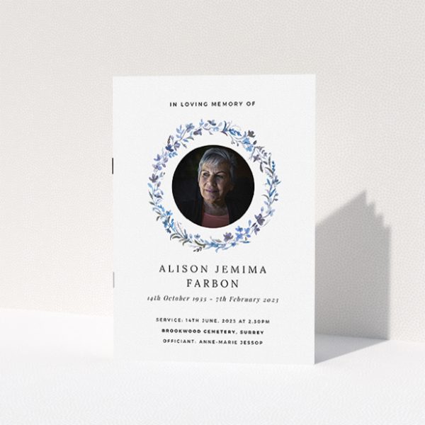 Personalised Funeral Order of Service | Utterly Printable