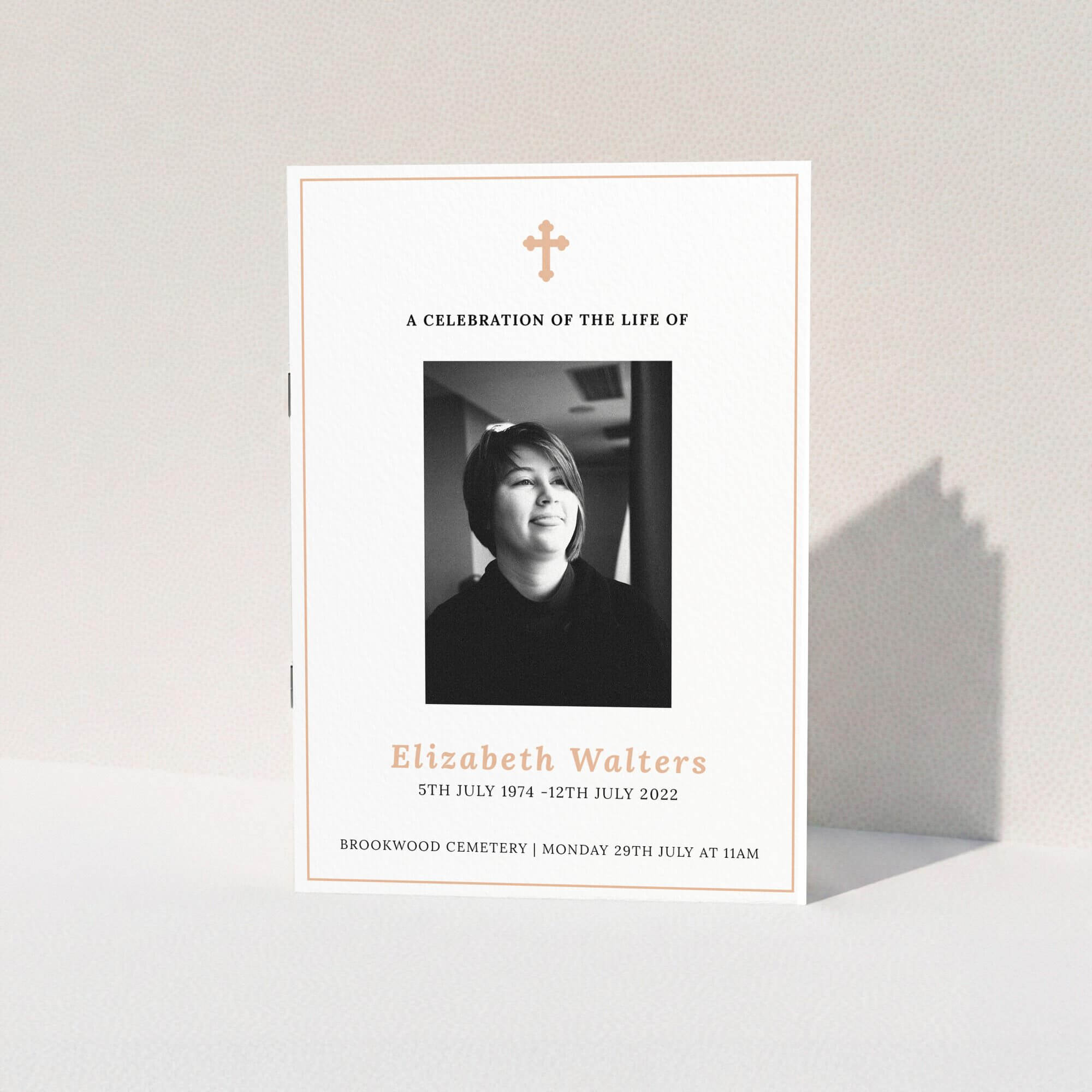 Simple and Straightforward in Funeral Order of Service