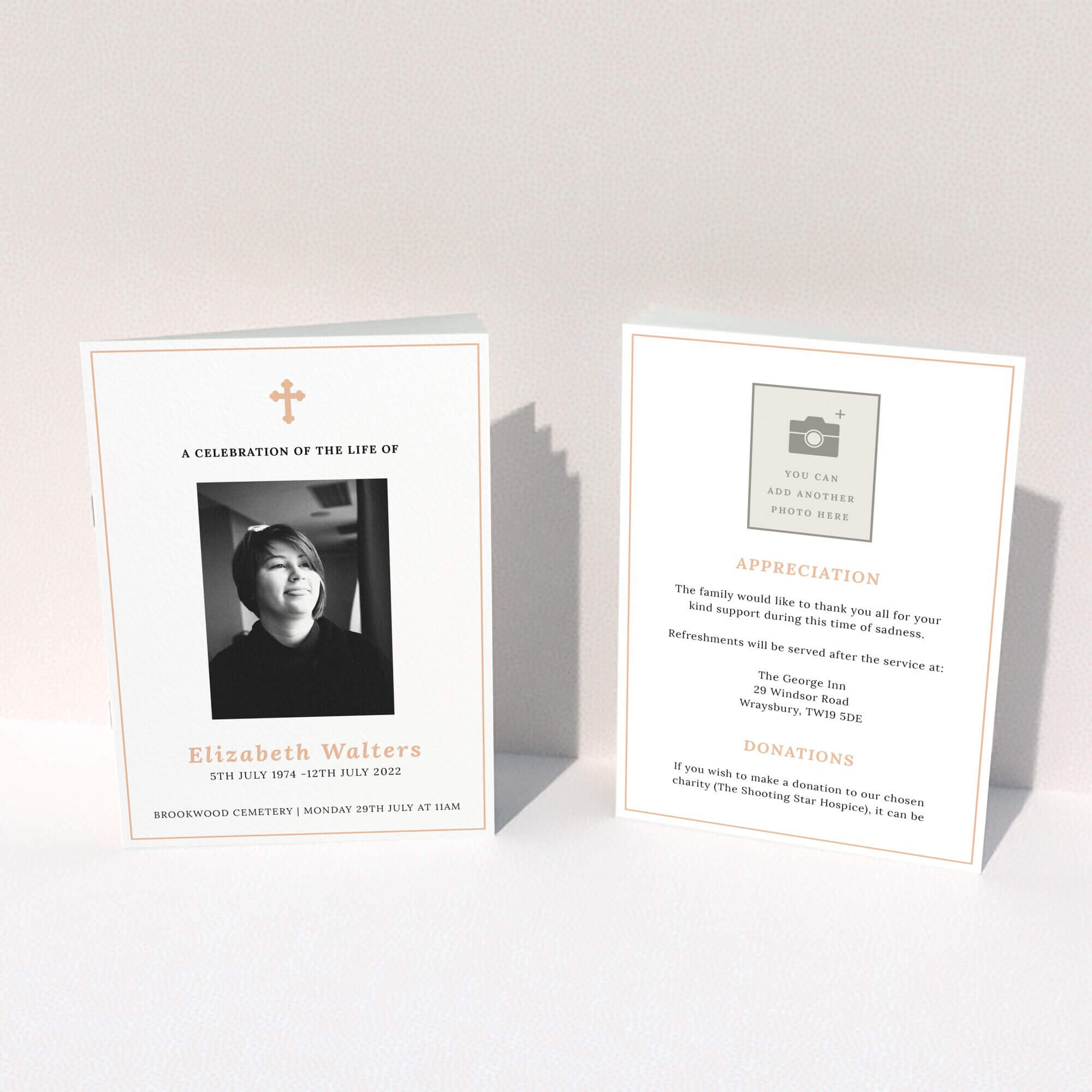 Simple and Straightforward in Funeral Order of Service