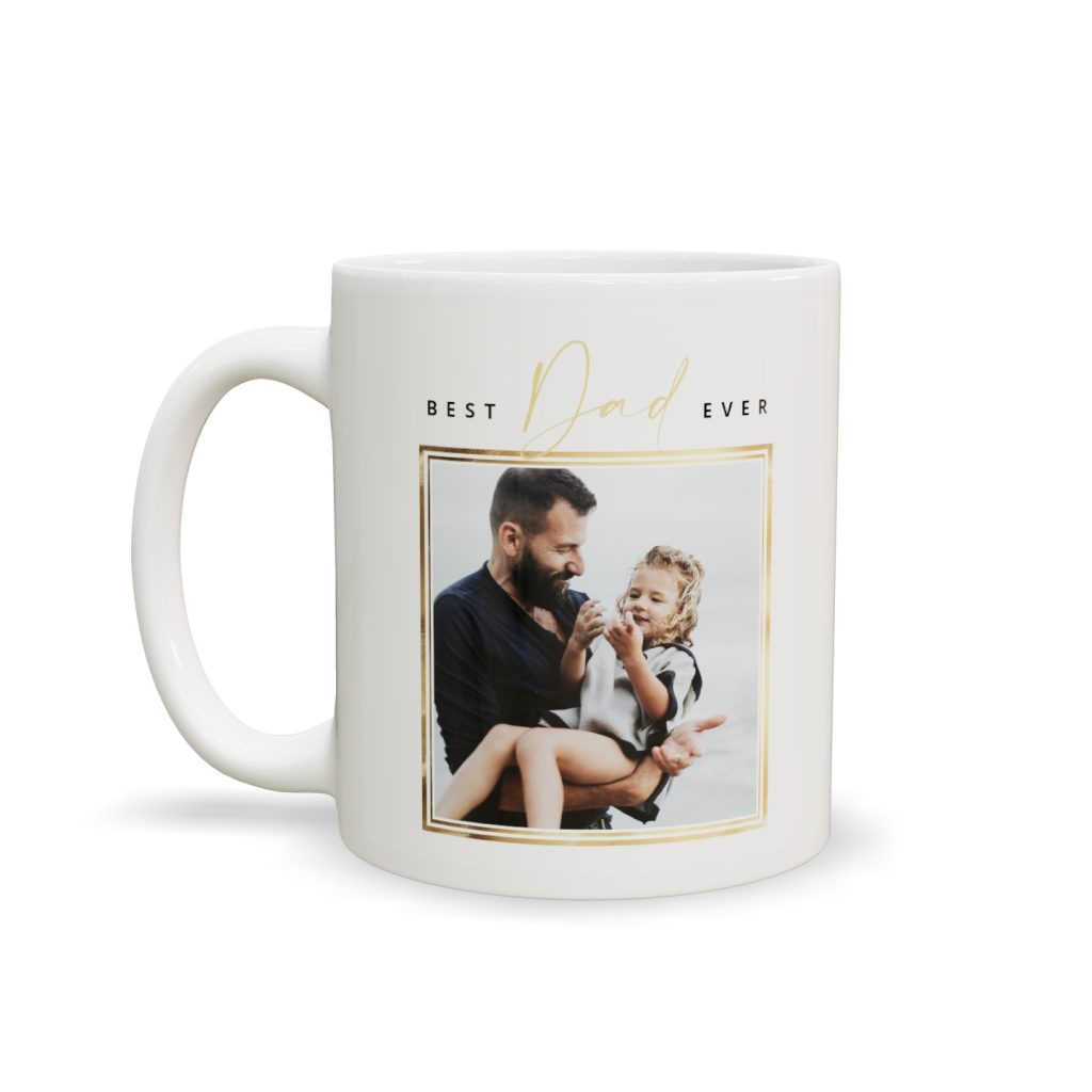 Golden Script Elegance in Personalised Mugs