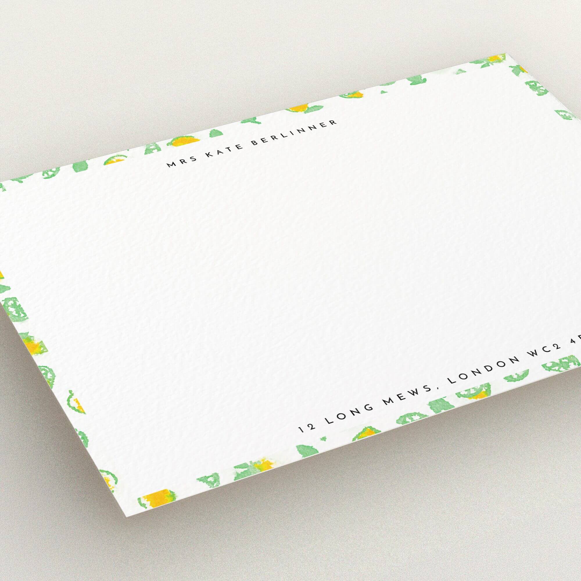 Madeira in Personalised Stationery Note Cards - For Her