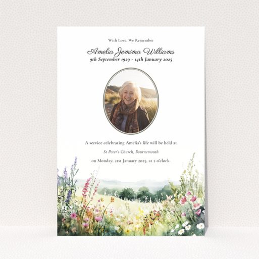 Meadow Remembrance in Funeral Announcements
