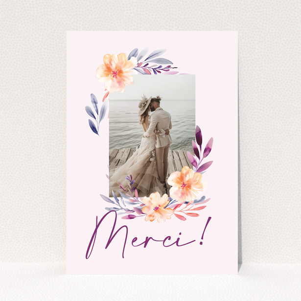 Merci Bouquet in Wedding Thank You Cards