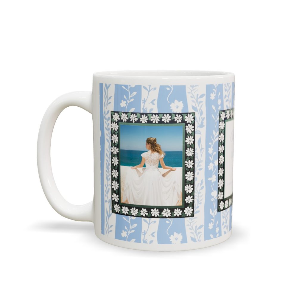 Ocean Blossom Frame in Personalised Mugs