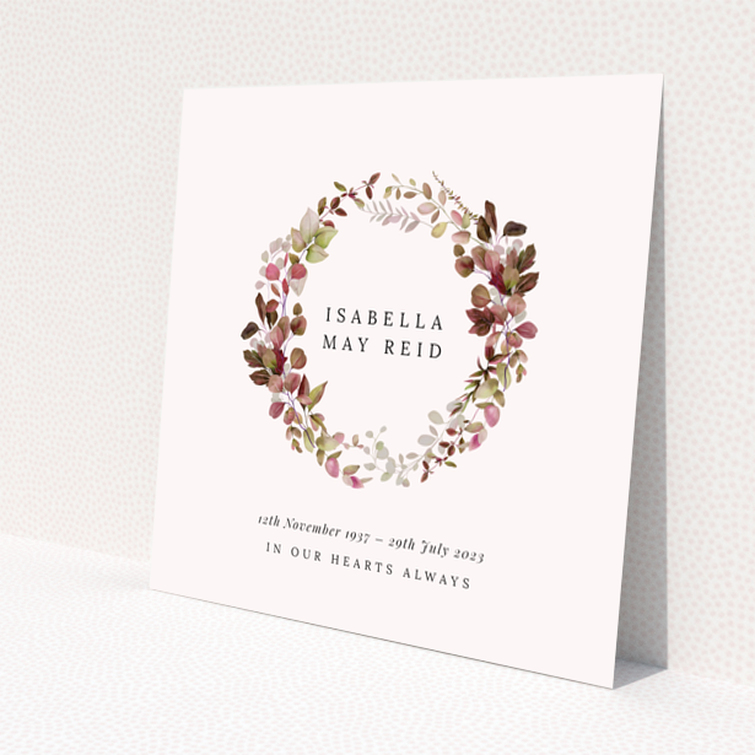 Nature’s Circle in Funeral Announcements