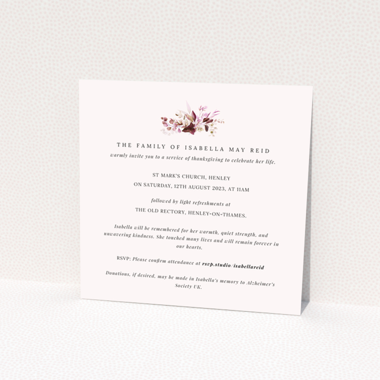 Nature’s Circle in Funeral Announcements