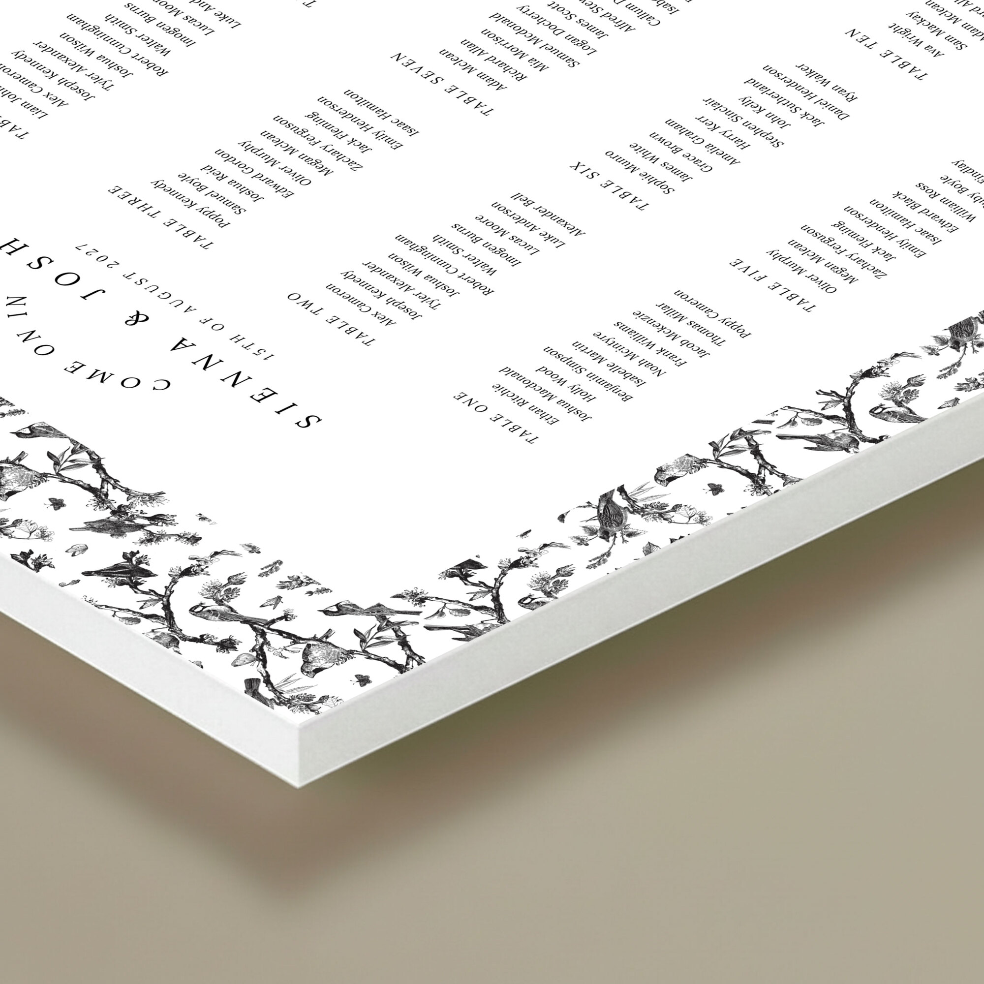Nature’s Symphony in Wedding Table Plans
