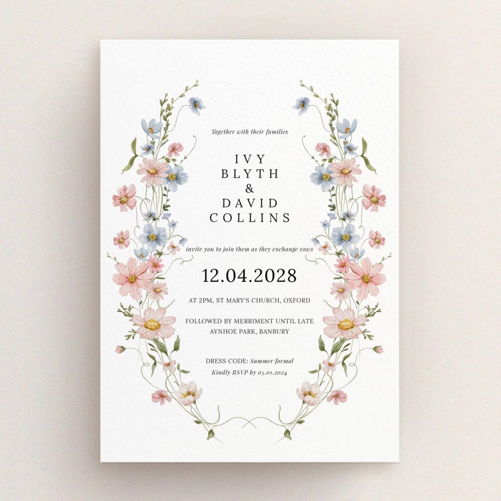 Wedding Invitations – Customise & Print | Utterly Printable
