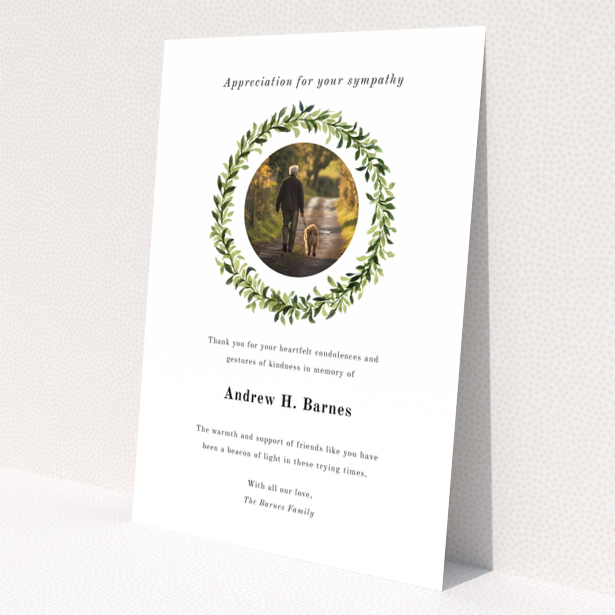 Path of Reflection in Funeral Thank you Cards