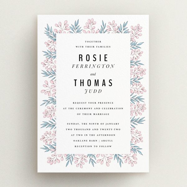 Wedding Invitations – Customise & Print | Utterly Printable