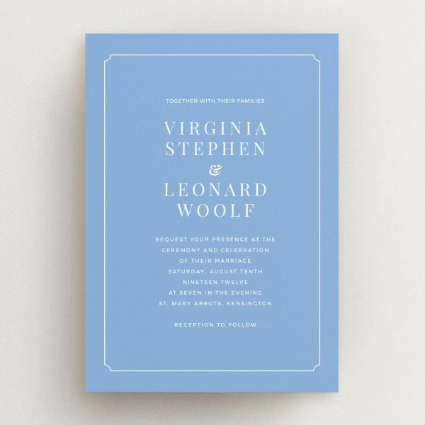 Classic face in Personalised Wedding Invitation Cards