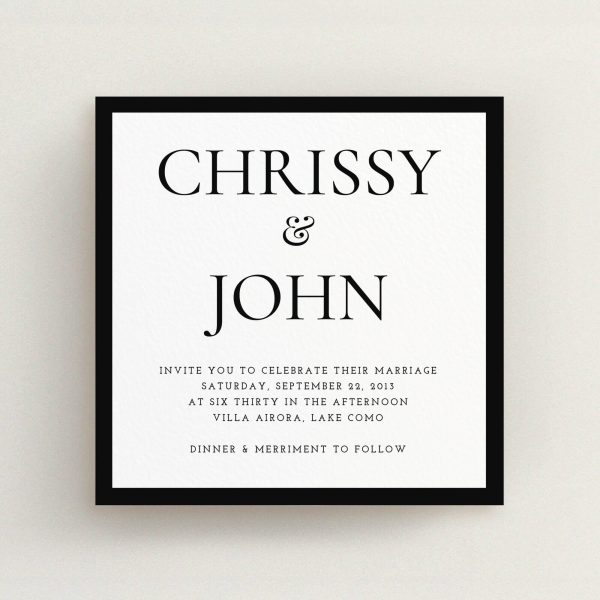 Front and centre in Personalised Wedding Invitation Cards