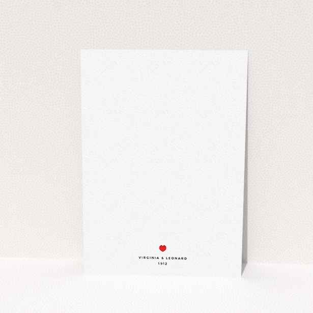 Heart cascade in Personalised Wedding Invitation Cards