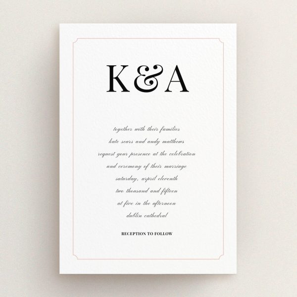 Initials here in Personalised Wedding Invitation Cards