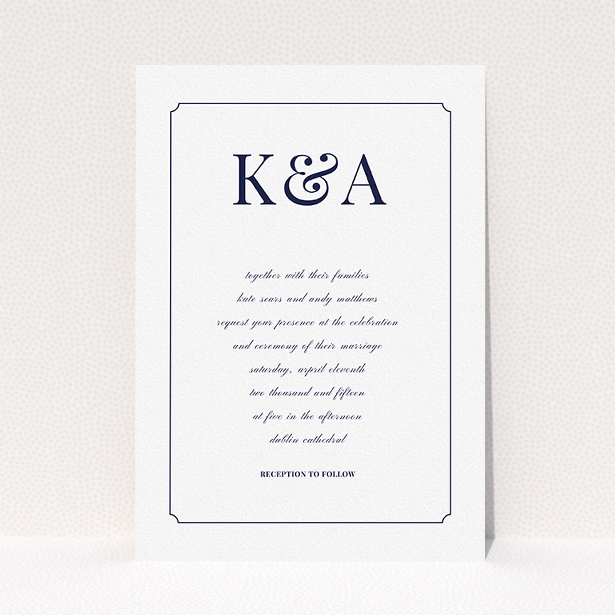 Initials here in Personalised Wedding Invitation Cards