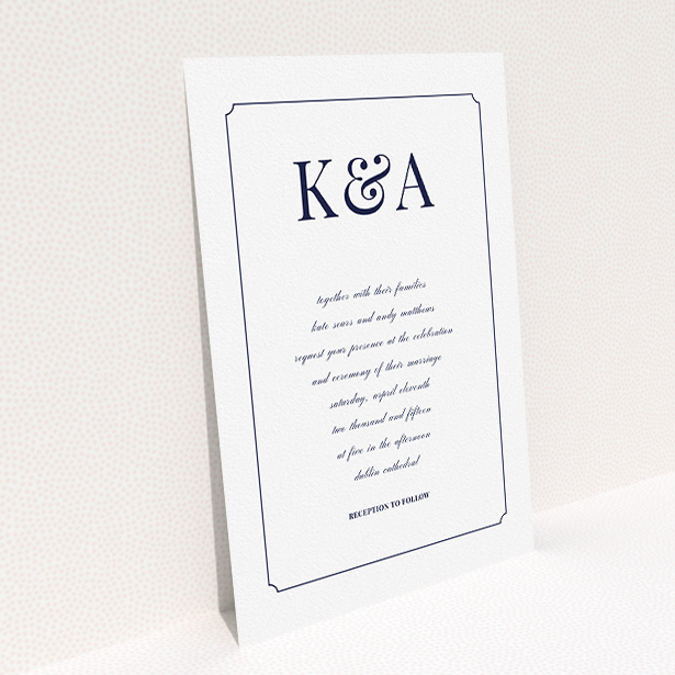 Initials here in Personalised Wedding Invitation Cards