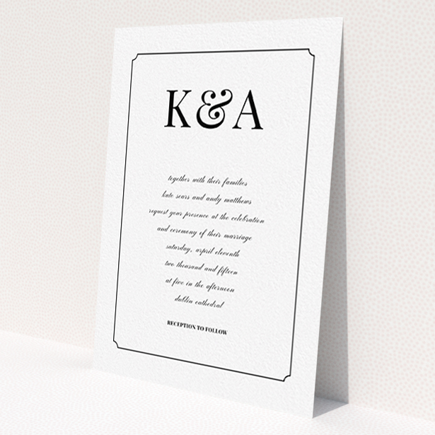 Initials here in Personalised Wedding Invitation Cards
